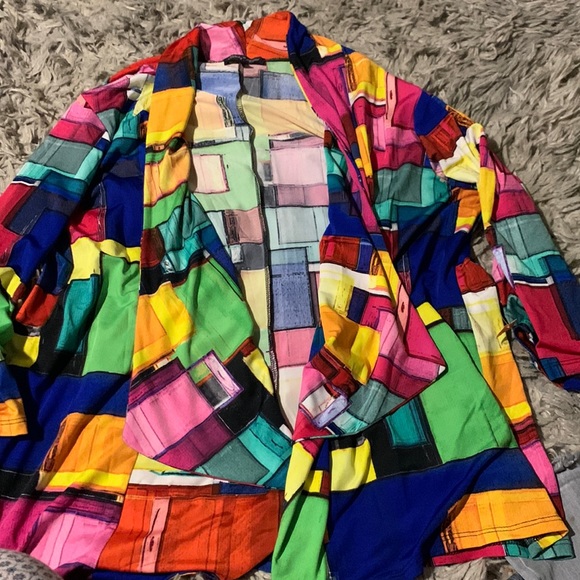 Slinky Brand | Jackets & Coats | Funky 9s Inspired Colorful Jacket ...